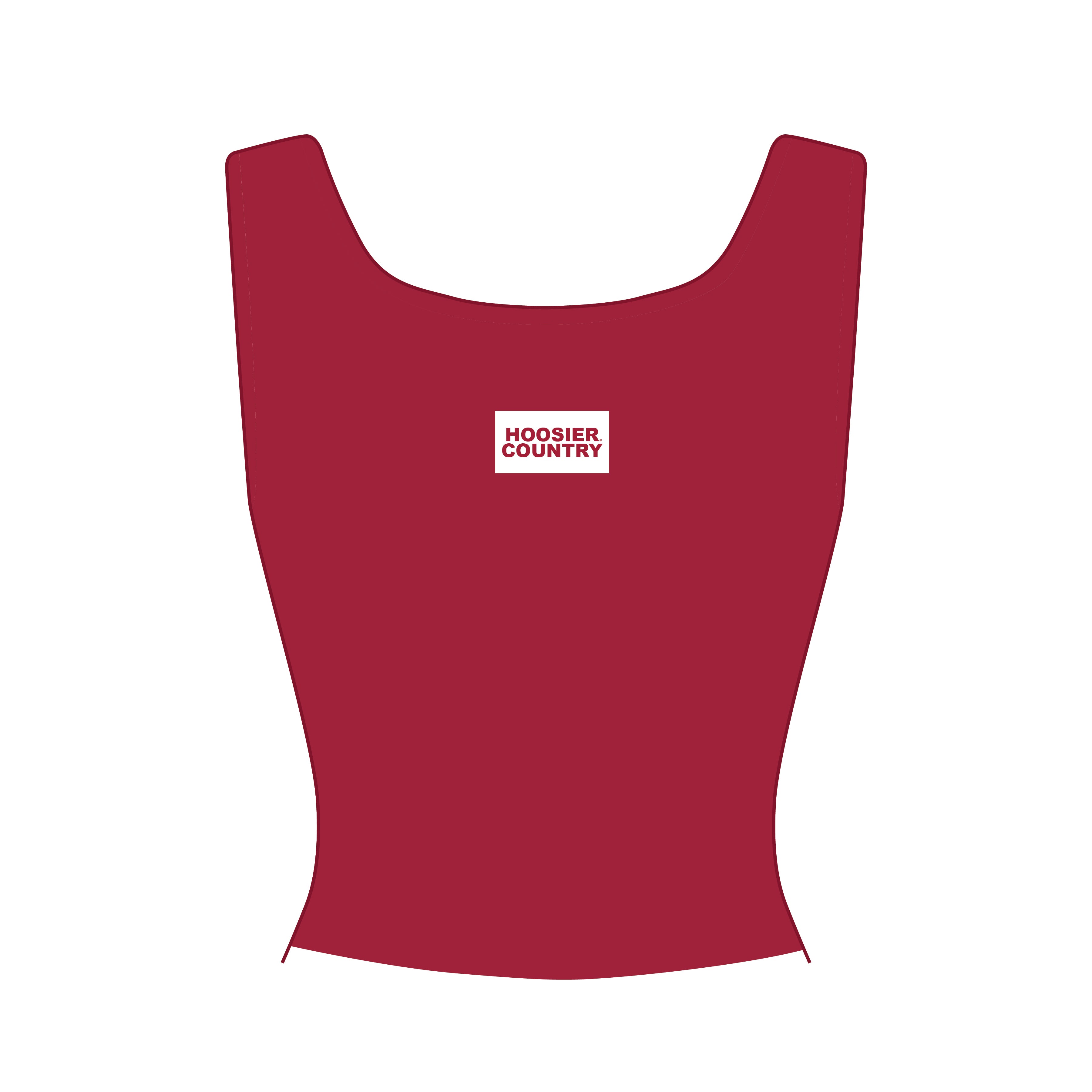 The Alli Ribbed Tank Hoosier Country Woven Label | Youth Crimson – S&G ...